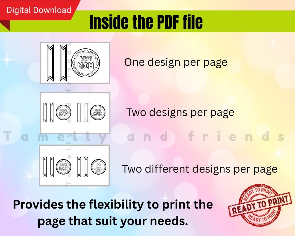 Custom Gift Best Mom DIY Ribbon, Perfect for Mother's Day Crafts, Mom ...