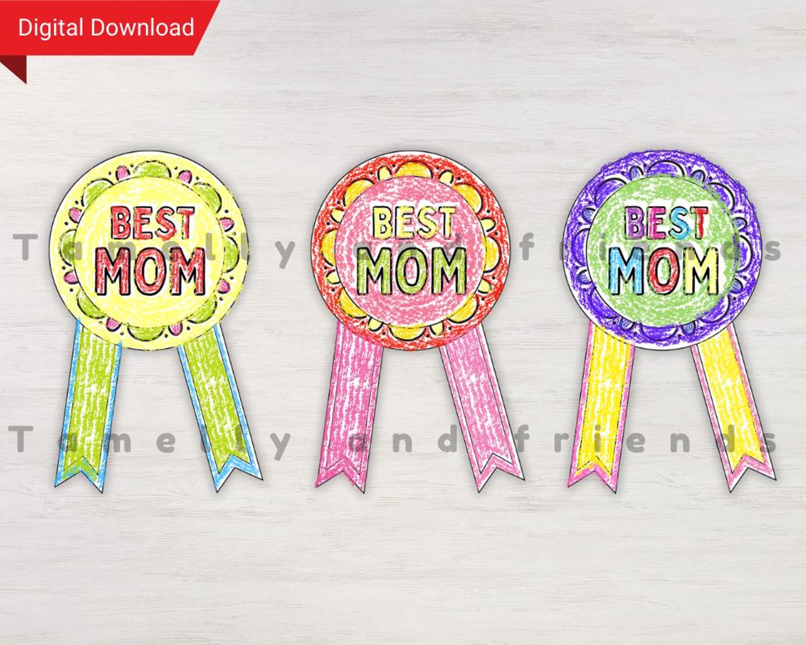 Custom Gift Best Mom DIY Ribbon, Perfect for Mother's Day Crafts, Mom ...