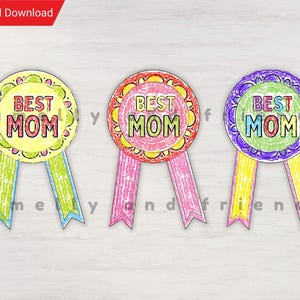 Custom Gift Best Mom DIY Ribbon, Perfect for Mother's Day Crafts, Mom ...