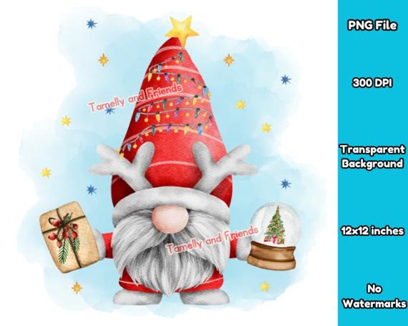 Santa Clause Gnomes Png, Christmas Png, Gnomes Png, Christmas Gnomes ...