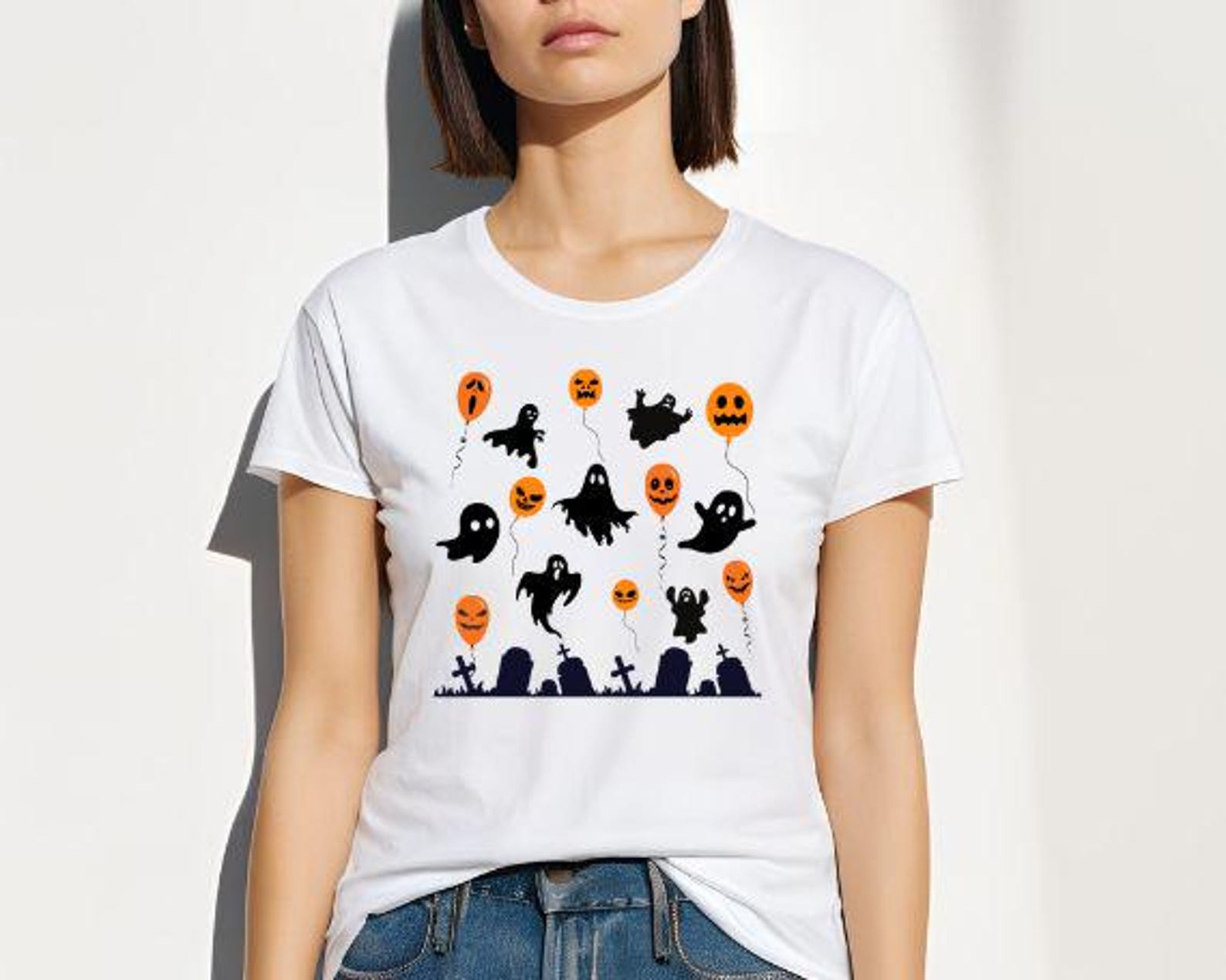 Ghost and Scary Balloon Png, Halloween Png, Ghost Png, Scary Png ...