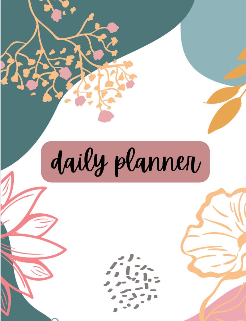 Daily Planner Cover Printable - Etsy
