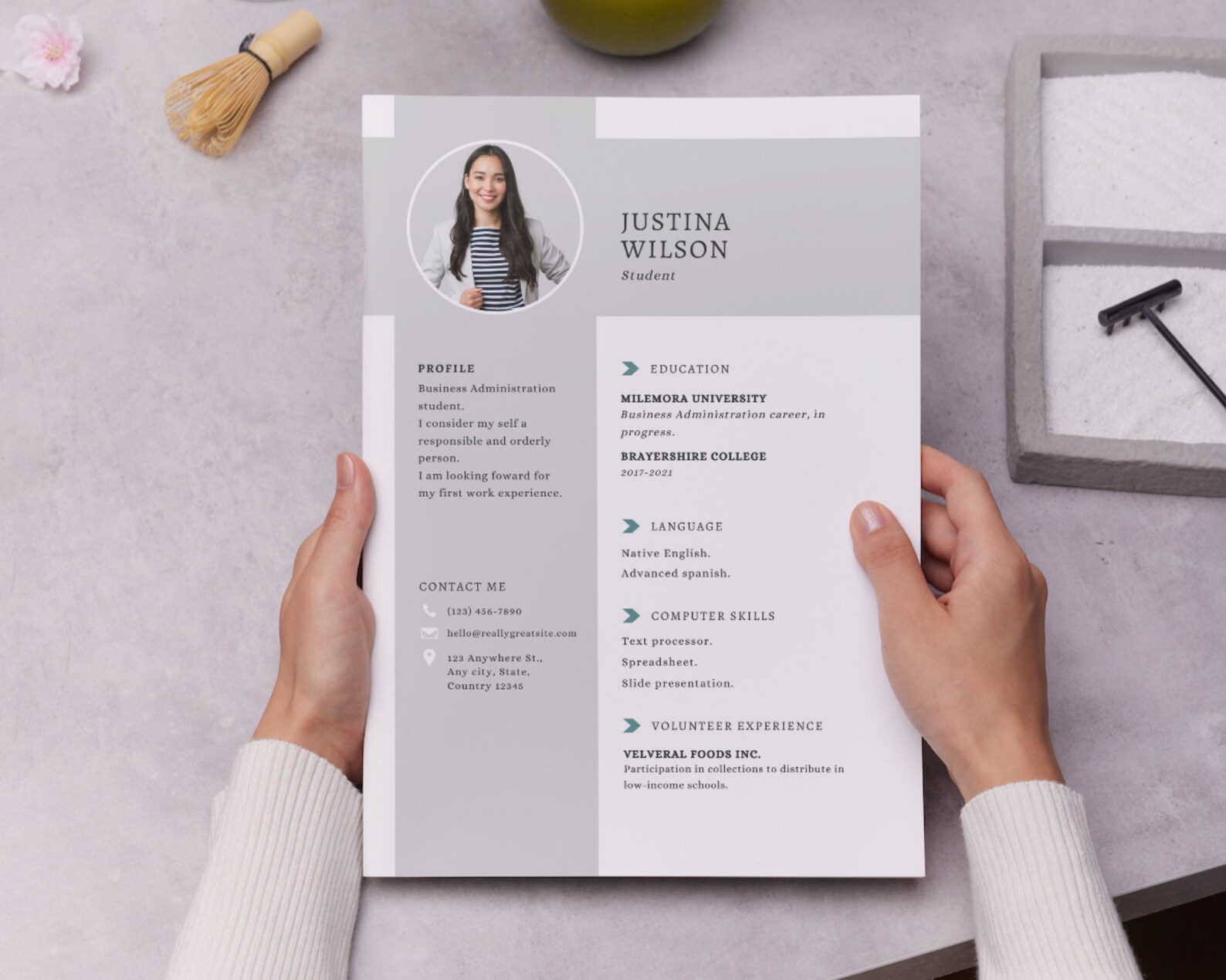 Editable Resume Template || Customizable CV Template || Modern Editable ...