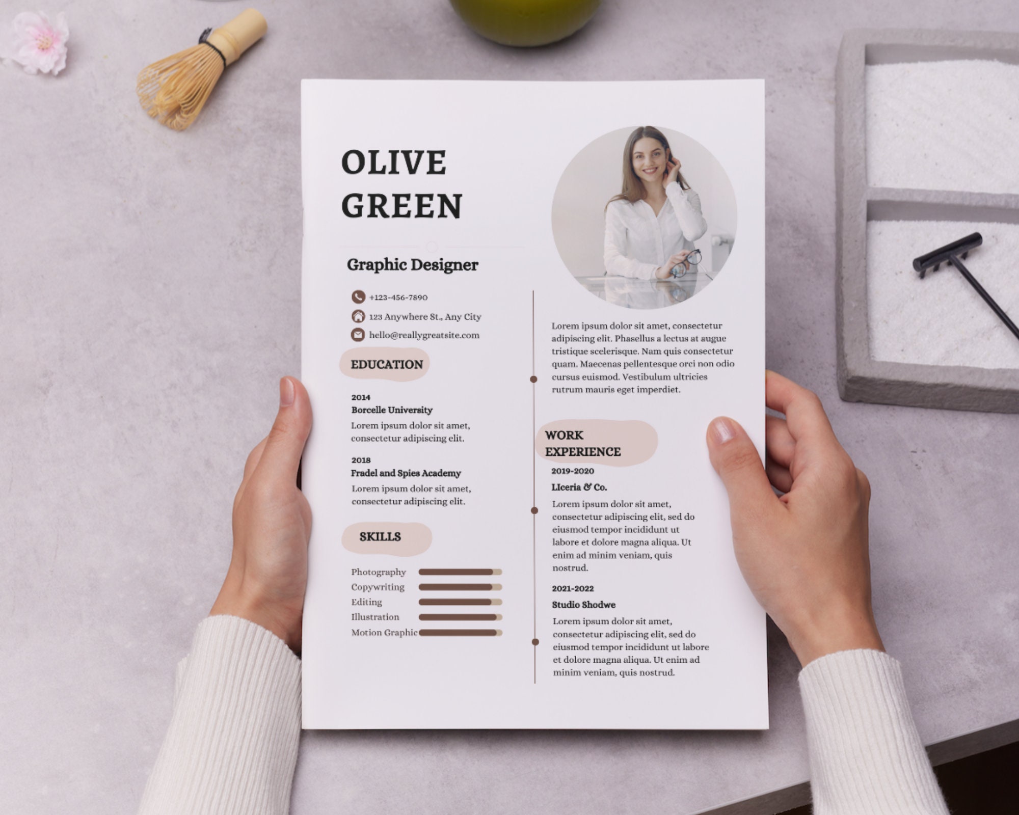 Editable Resume Template Customizable CV Template Modern - Etsy