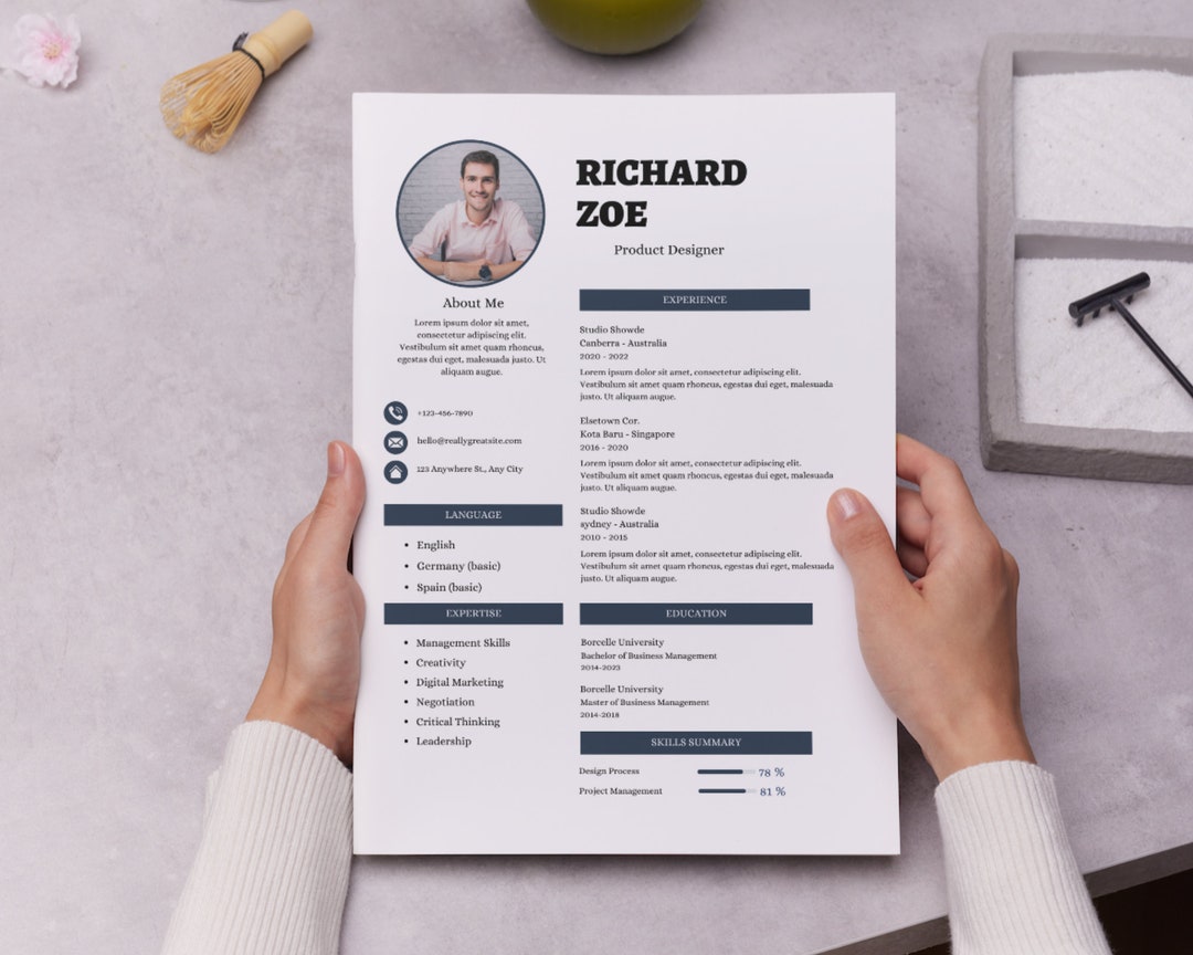 Editable Resume Template || Customizable CV Template || Modern Editable ...