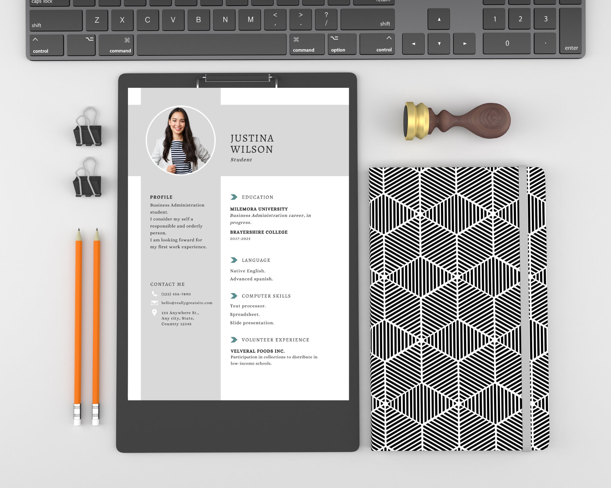 Editable Resume Template || Customizable CV Template || Modern Editable ...