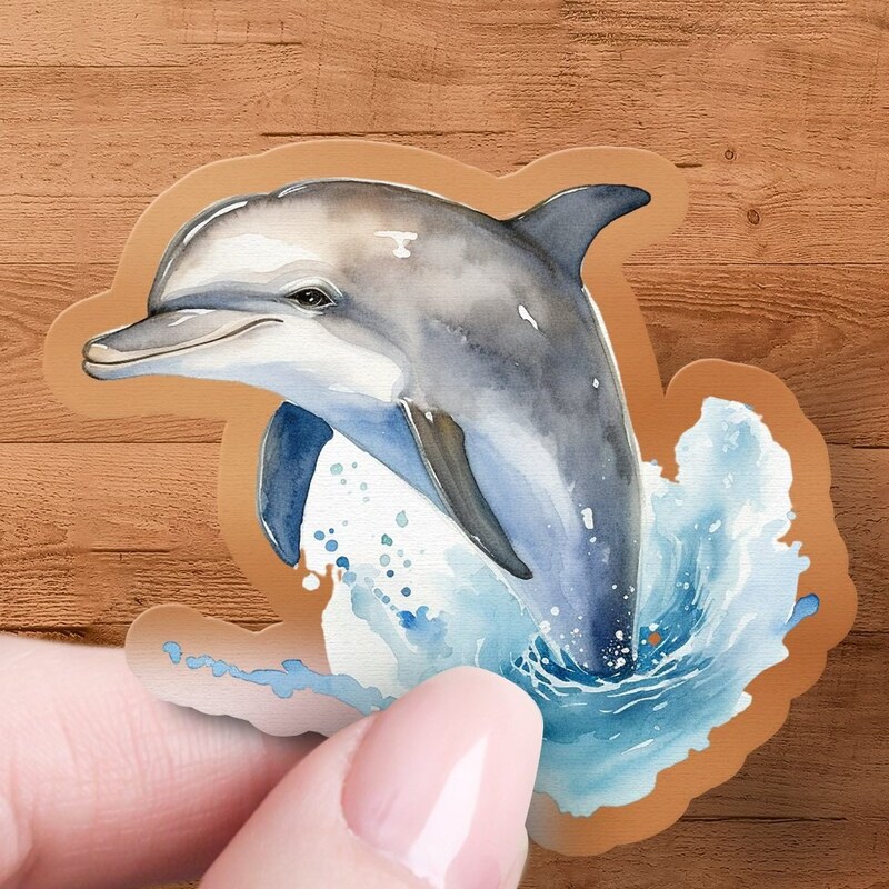 Dolphin Sticker - Etsy