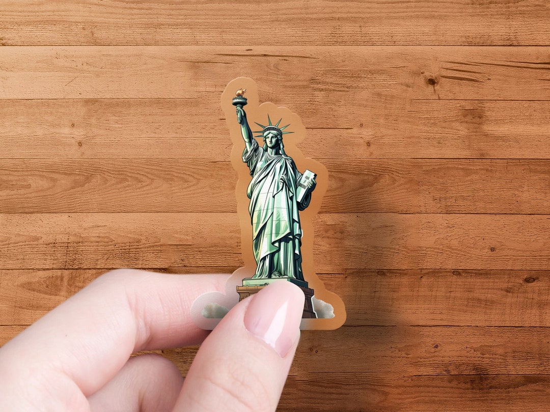 Statue of Liberty Sticker, Travel Decal, Laptop, Car Window Decal ...