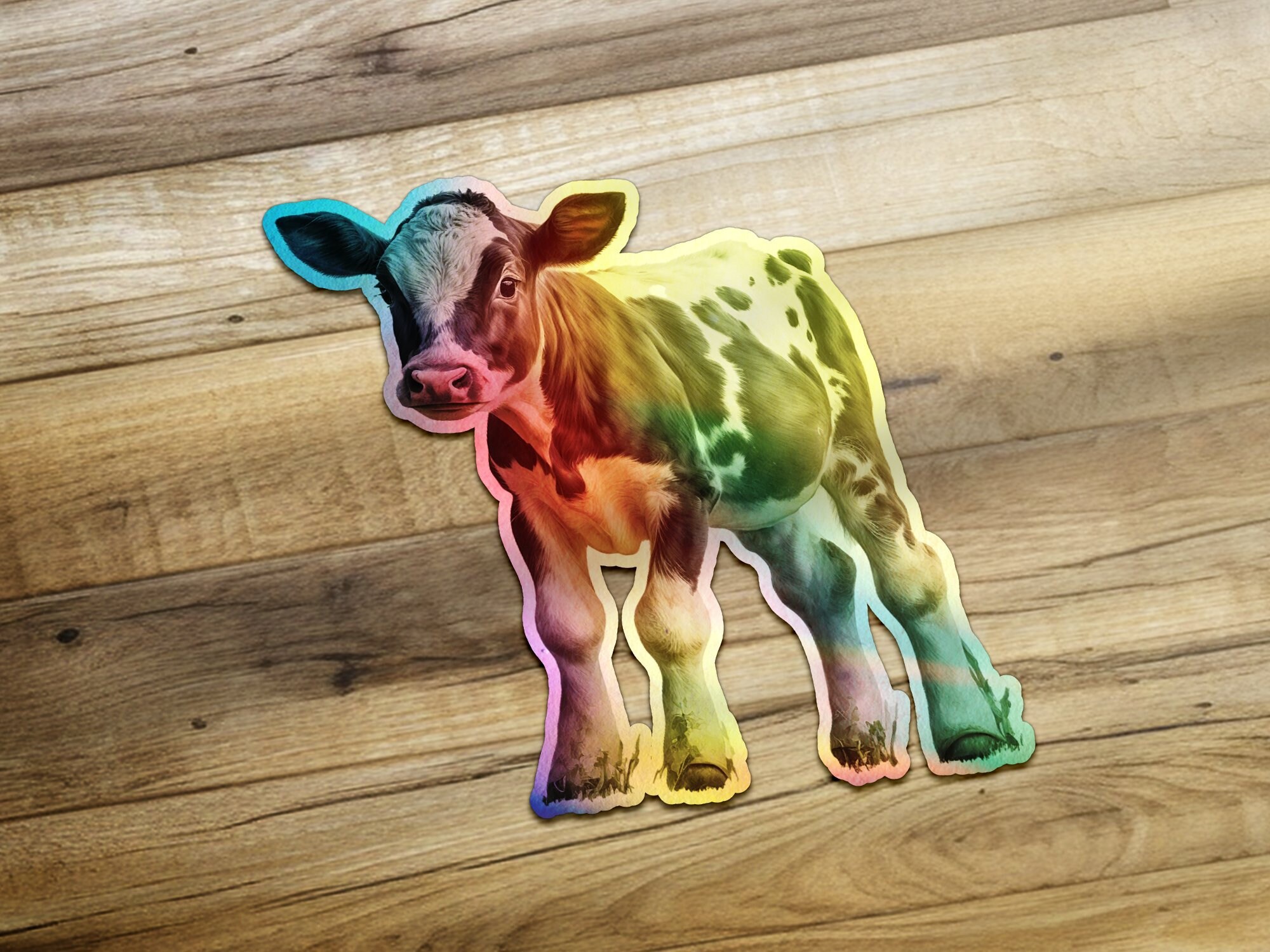 Dairy Cow Calf Sticker Premium Artwork Farm Car Decal Calf - Etsy