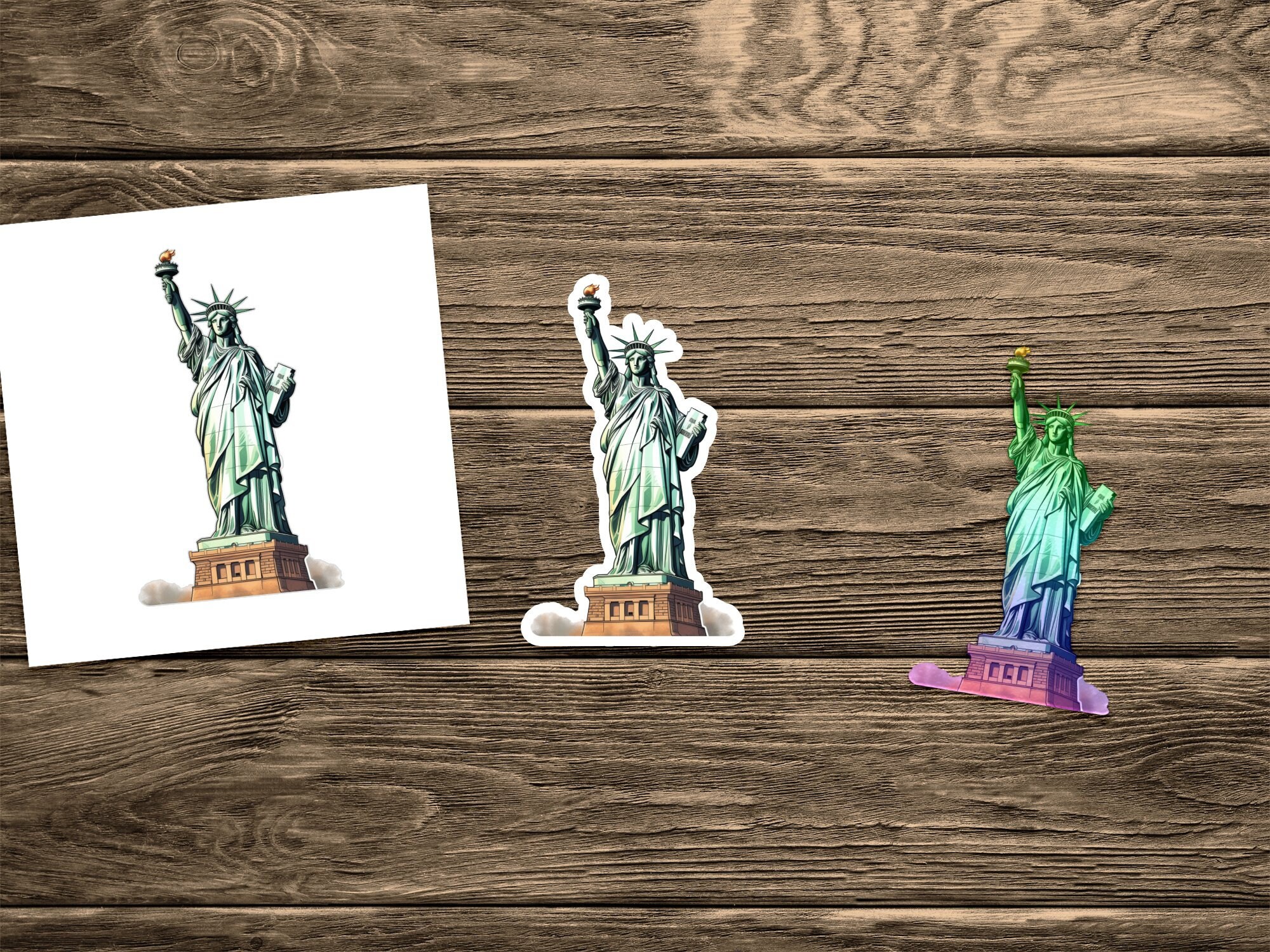 Statue of Liberty Sticker, Travel Decal, Laptop, Car Window Decal ...