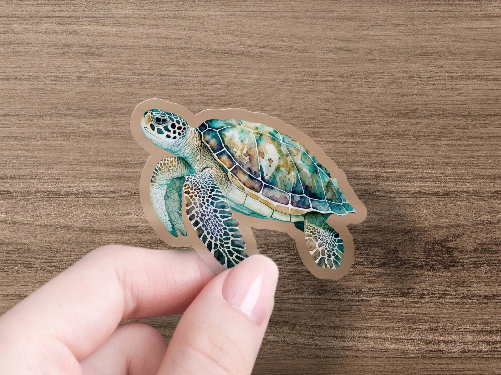 Sea Turtle Sticker, Ocean Sticker, Beach Sticker, Laptop Stickers ...