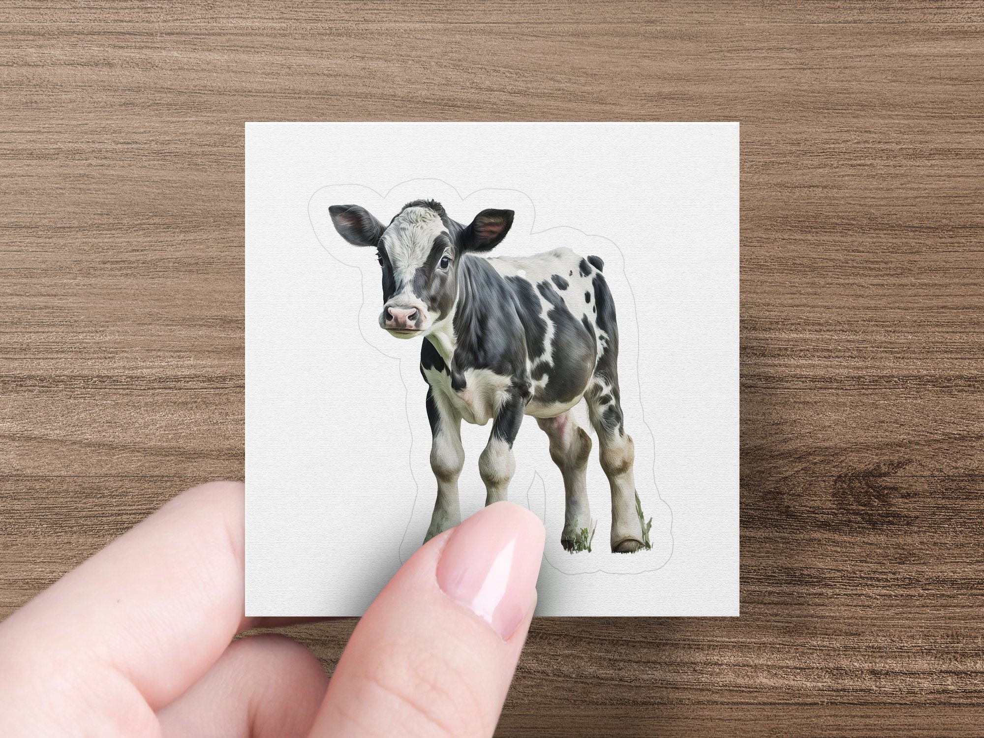 Dairy Cow Calf Sticker Premium Artwork Farm Car Decal Calf - Etsy