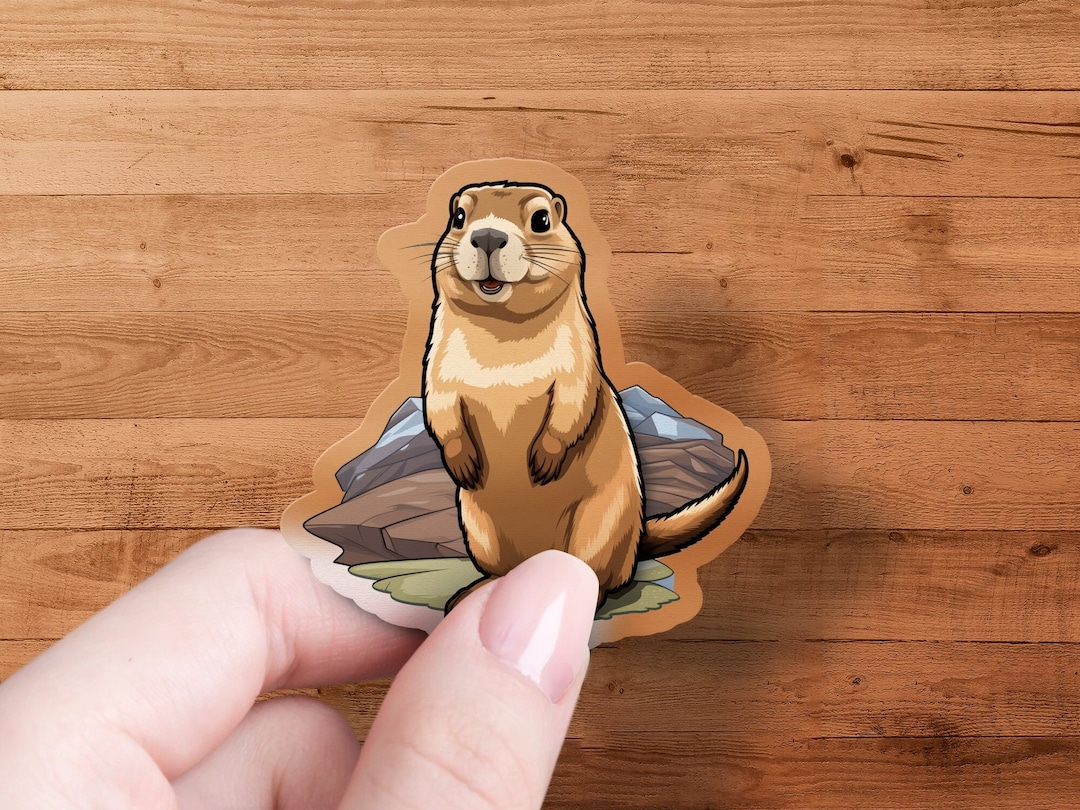 Prairie Dog Sticker, Animal Decal, Laptop, Car Window Decal, Water ...