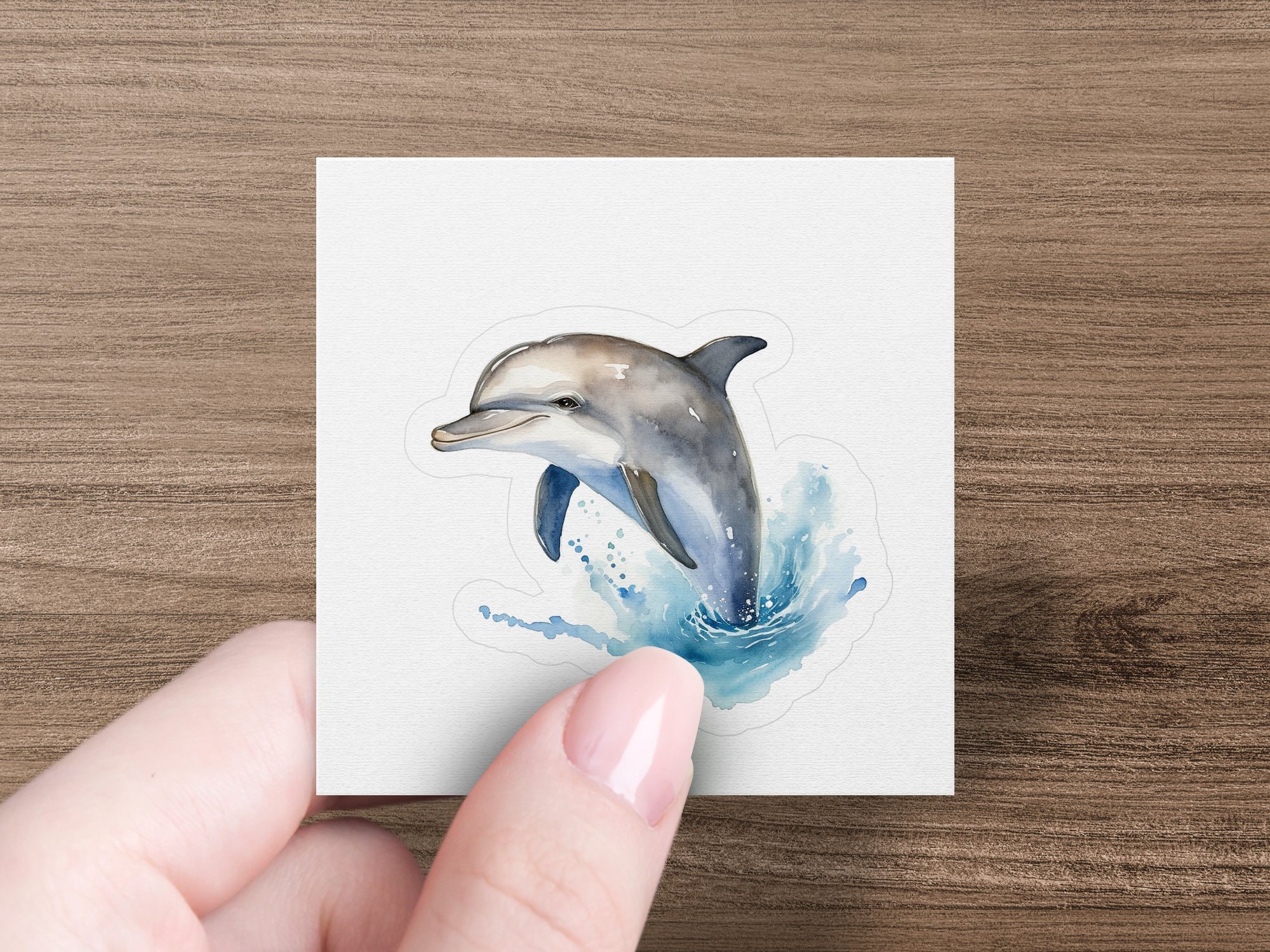 Dolphin Sticker, Vinyl Decal, Ocean Decal, Cute Dolphin Vinyl Sticker ...