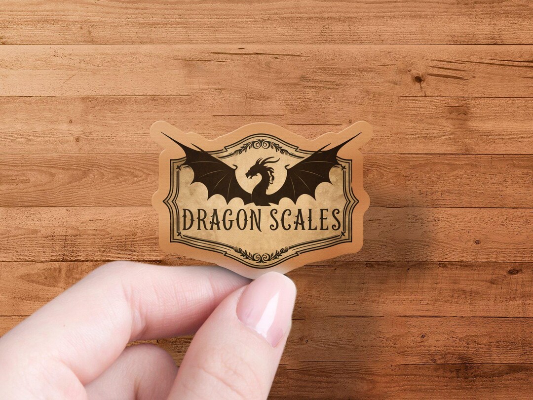 Dragon Scales Sticker, Fantasy Dragon Vinyl Decal, Mythical Creature ...