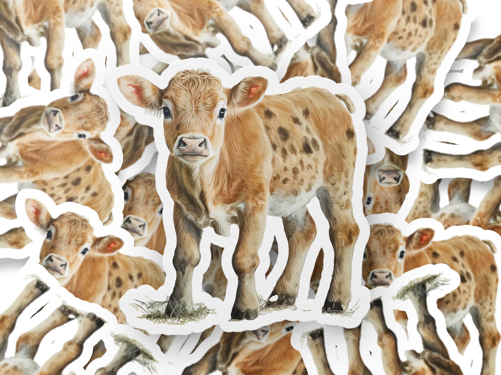 Longhorn Calf Sticker Cow Decal Ranch Decal Farm Decal - Etsy