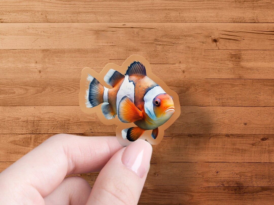 Clown Fish Sticker, Scuba Diving Sticker Gifts, Water Bottle Sticker ...
