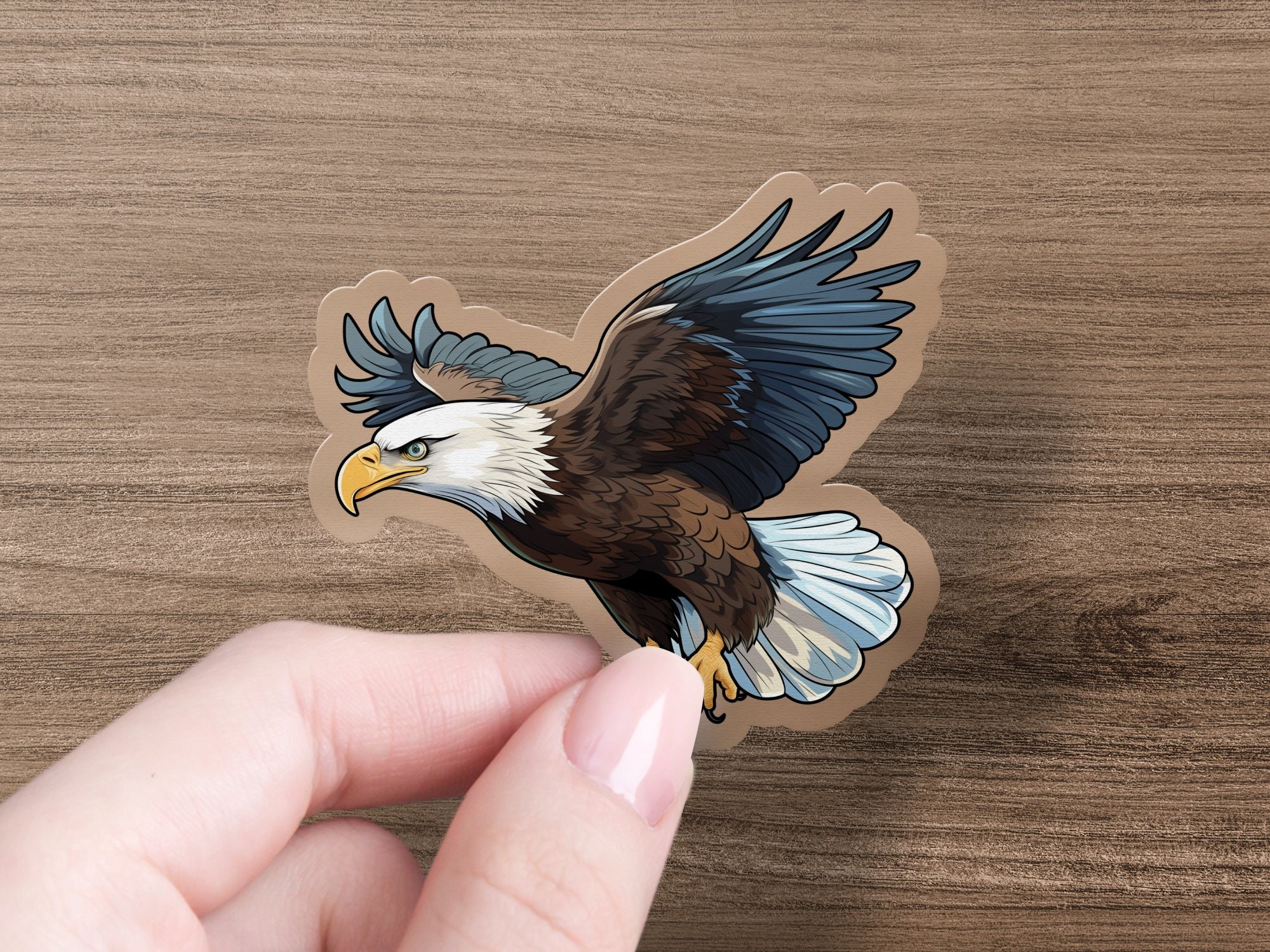 Bald Eagle Sticker, Bird Watcher Decal, Laptop, Car Window Decal, Water ...