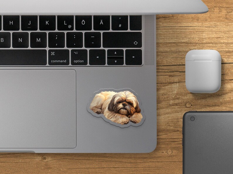 Shih Tzu Sleeping in the Sun Sticker Collection, Waterproof, Uv ...