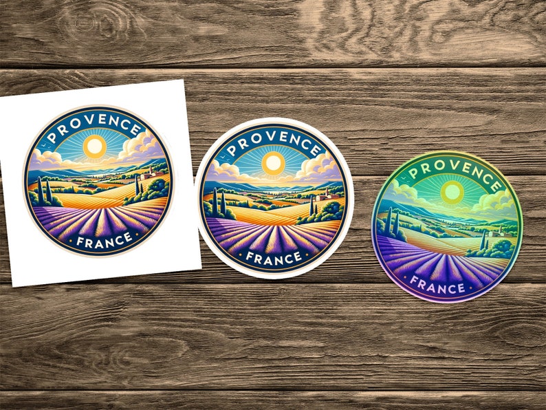 Provence France Landscape Sticker, Vibrant Lavender Fields, Travel ...