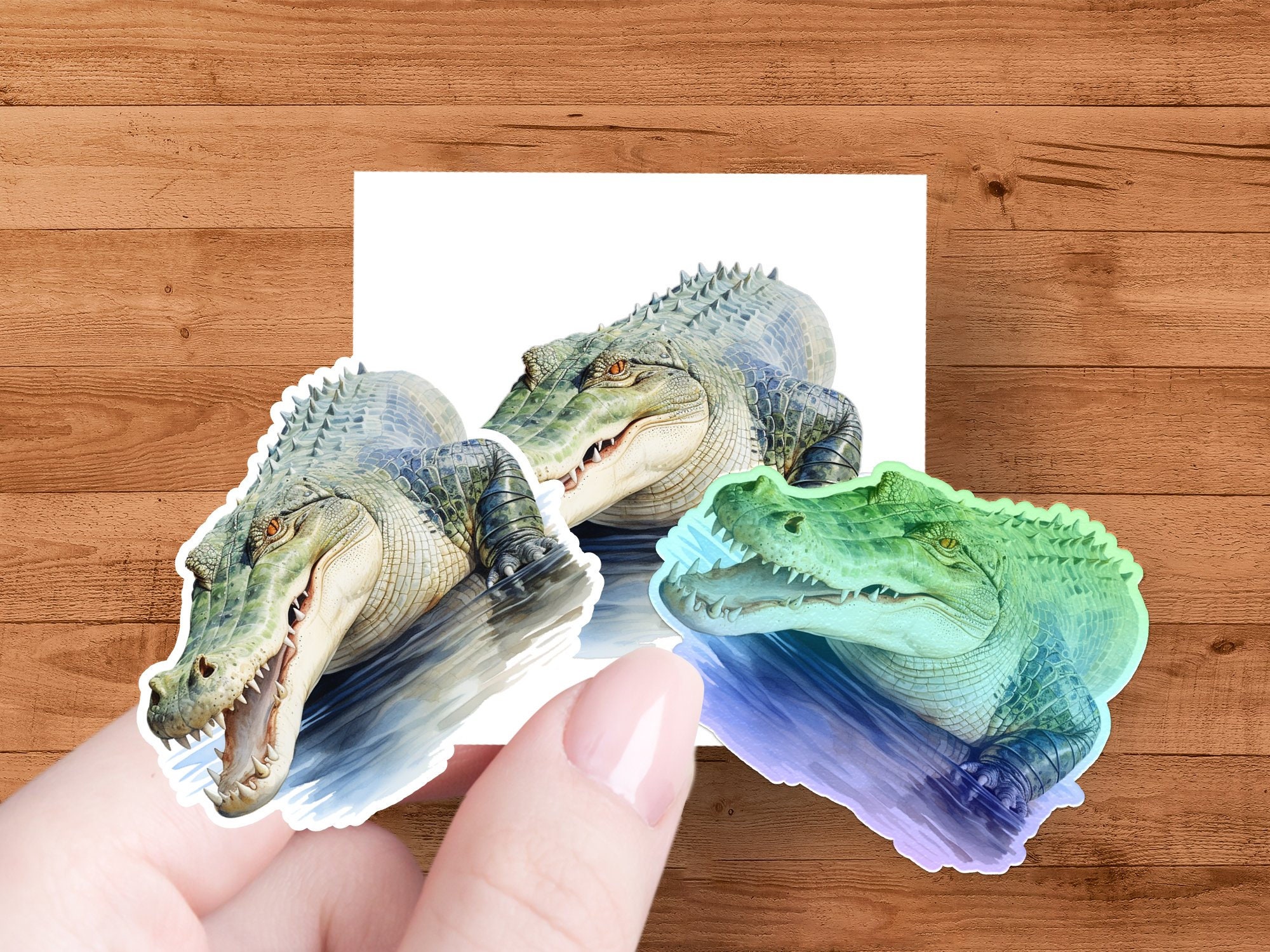 Crocodile Sticker Cute Animal Decal Laptop Car Water - Etsy