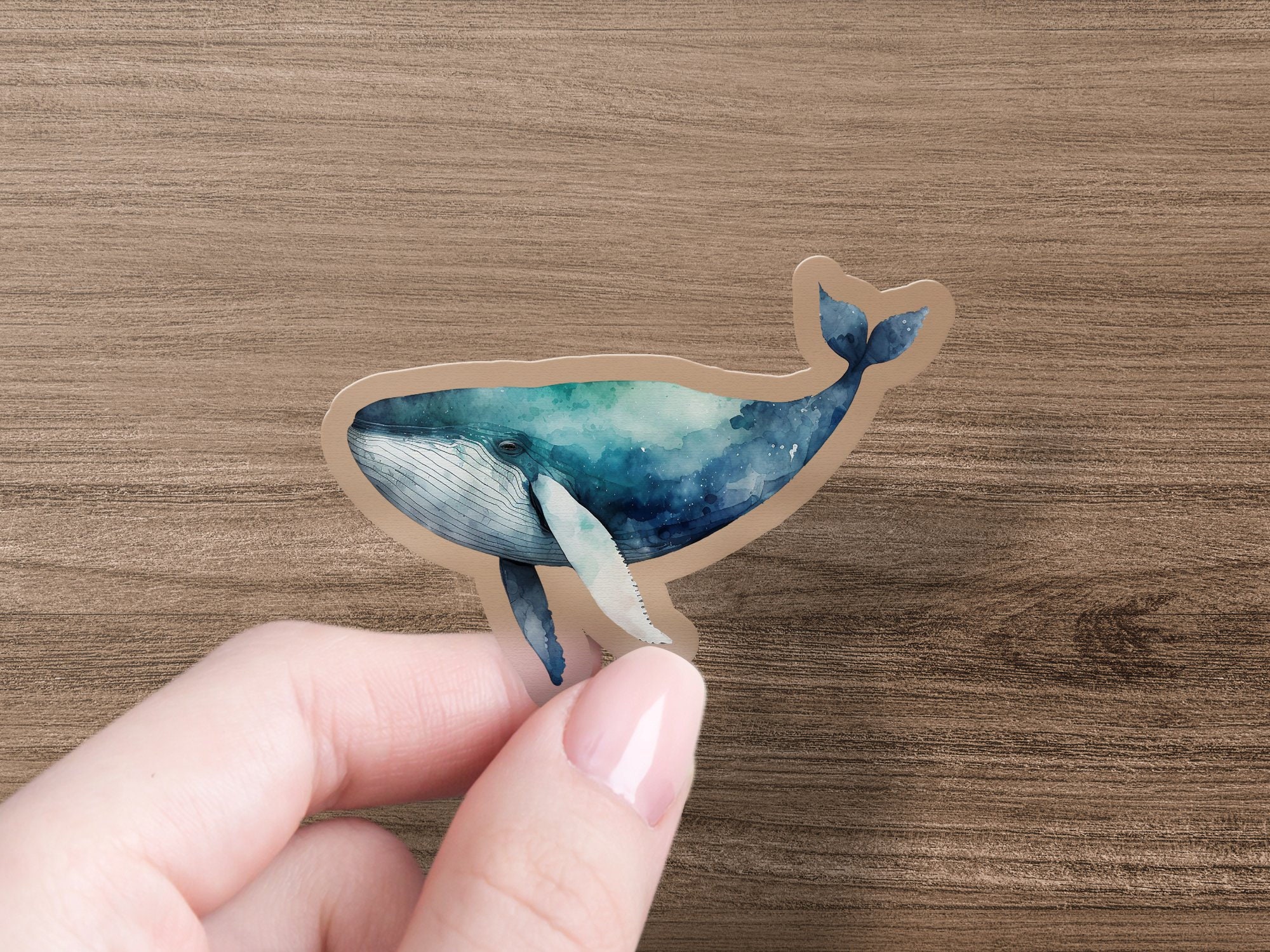 Blue Whale Sticker, Vinyl Decal, Car Stickers, Laptop Sticker, MacBook ...