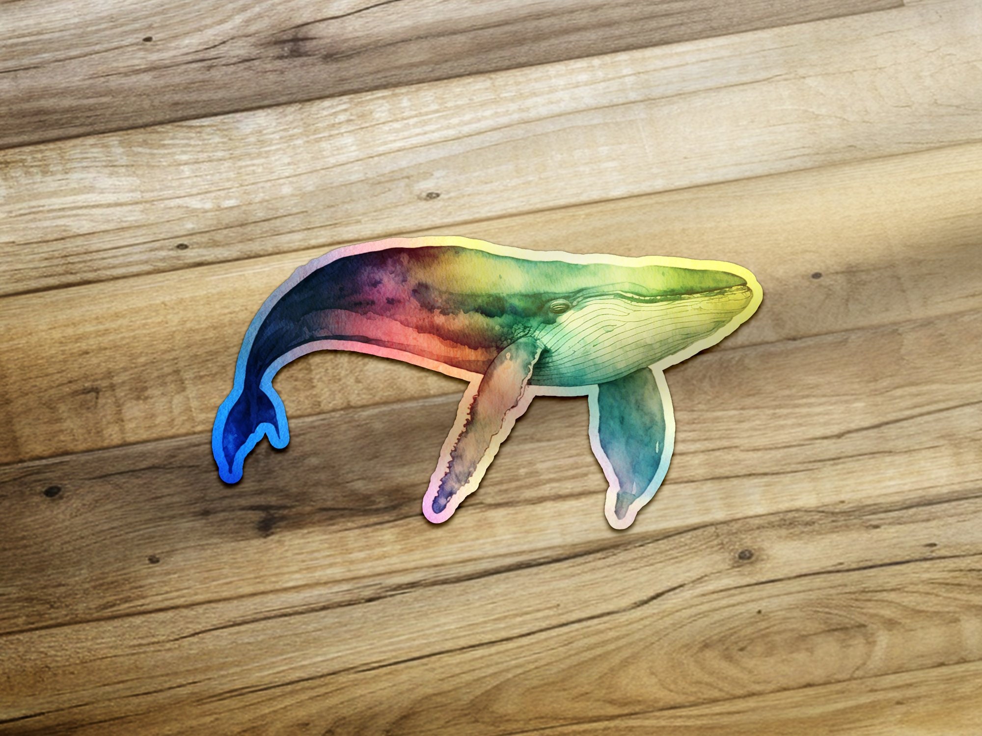 Blue Whale Sticker Vinyl Decal Sea Animal Sticker Premium - Etsy