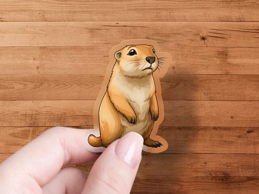 Prairie Dog Sticker, Animal Decal, Laptop, Car Window Decal, Water ...