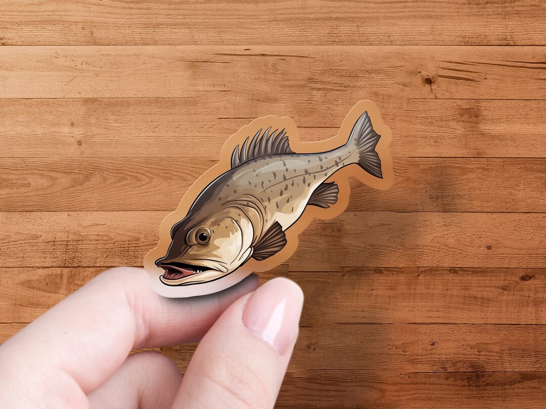 Flathead Catfish Sticker, Animal Decal, Laptop, Car Window Decal, Water ...