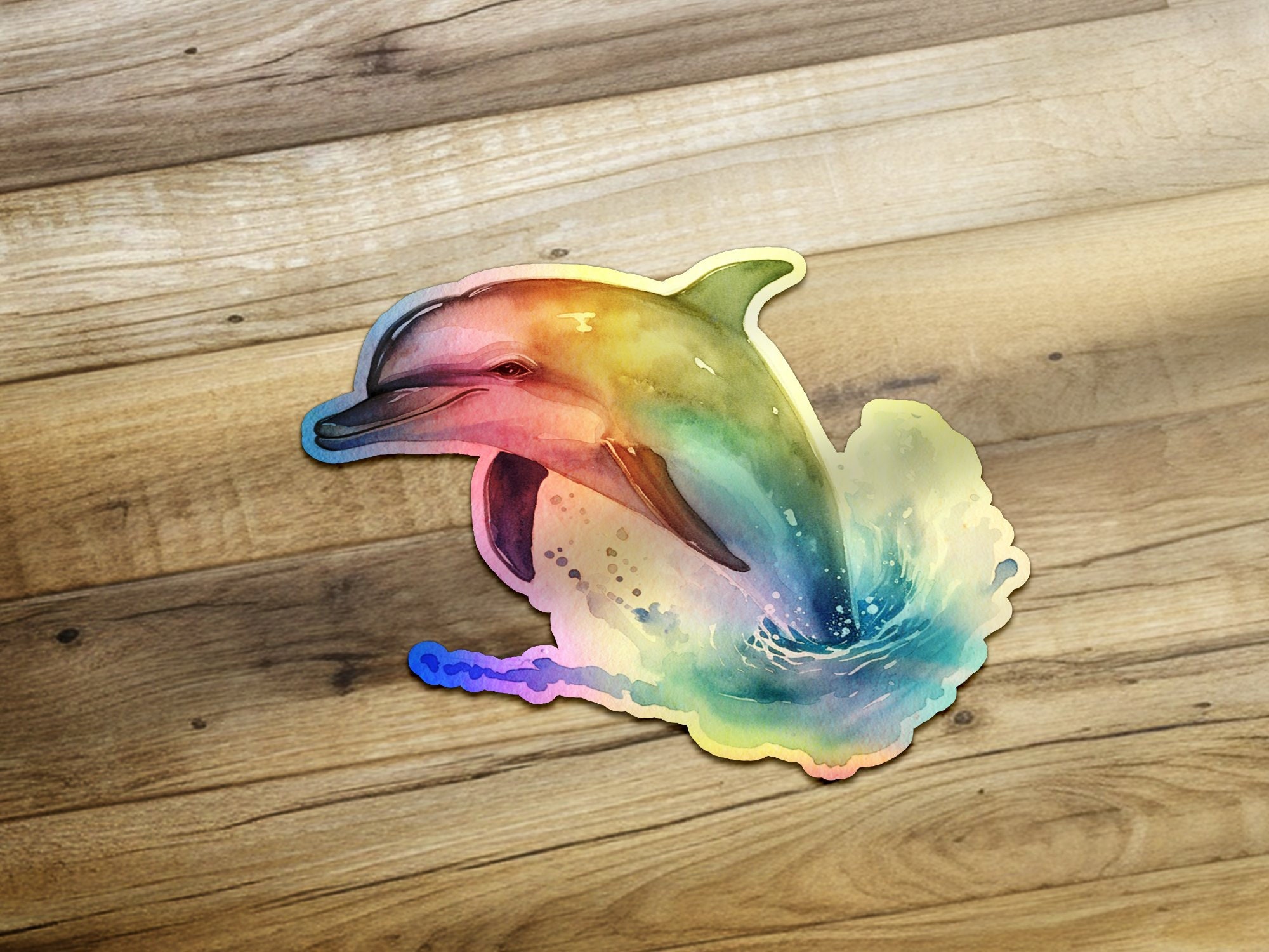 Dolphin Sticker, Vinyl Decal, Ocean Decal, Cute Dolphin Vinyl Sticker ...