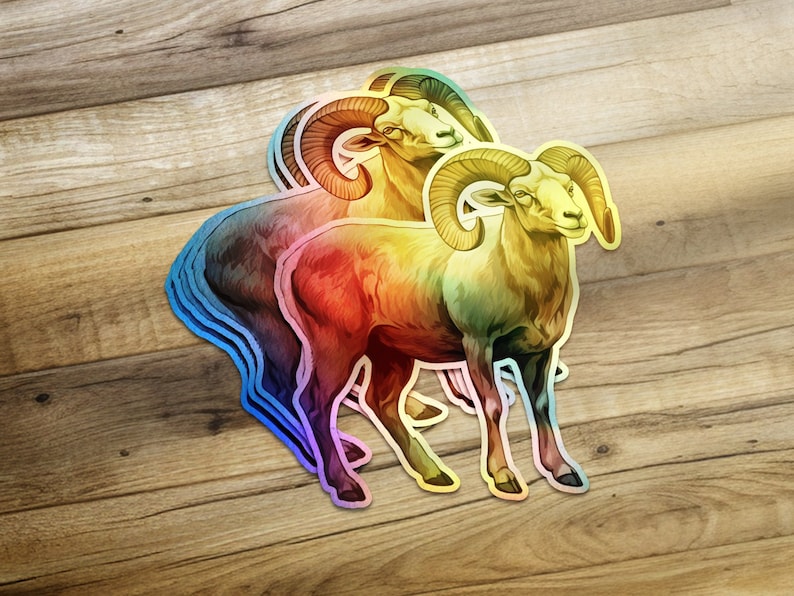 Ram Sticker, Animal Decal, Laptop, Car Window Decal, Water Bottle ...