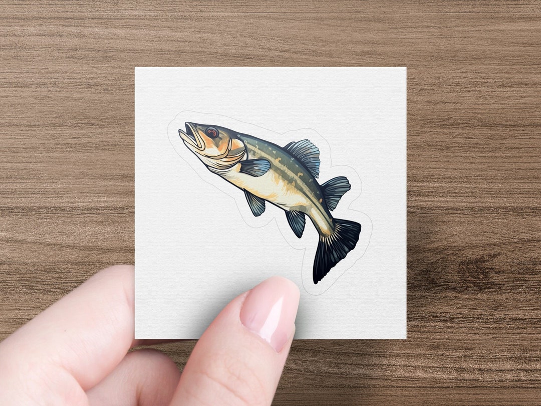 Walleye Sticker, Animal Decal, Laptop, Car Window Decal, Water Bottle ...