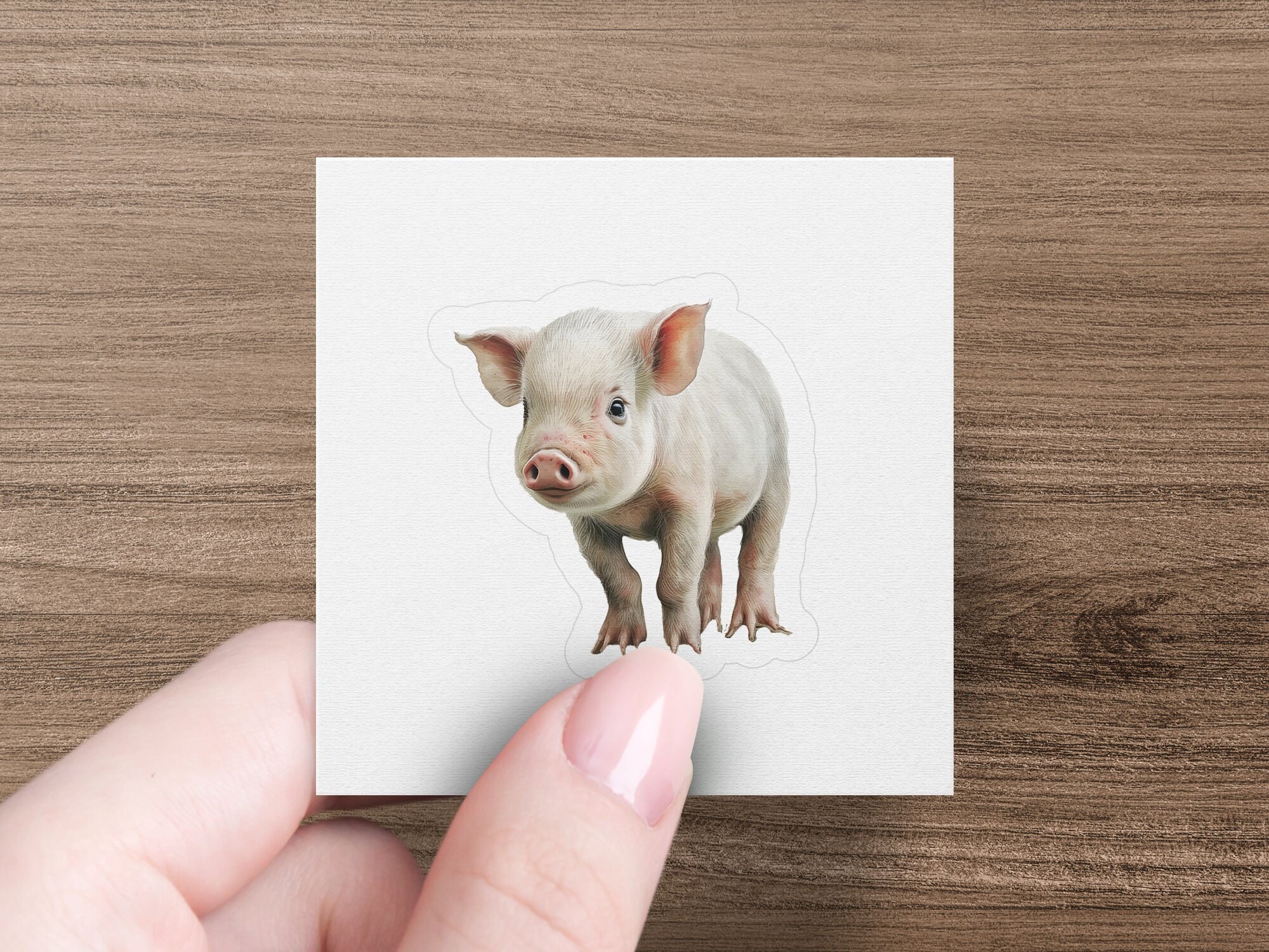 Pig Sticker Pig Vinyl Decal Farm Animal Decal Car Decal - Etsy