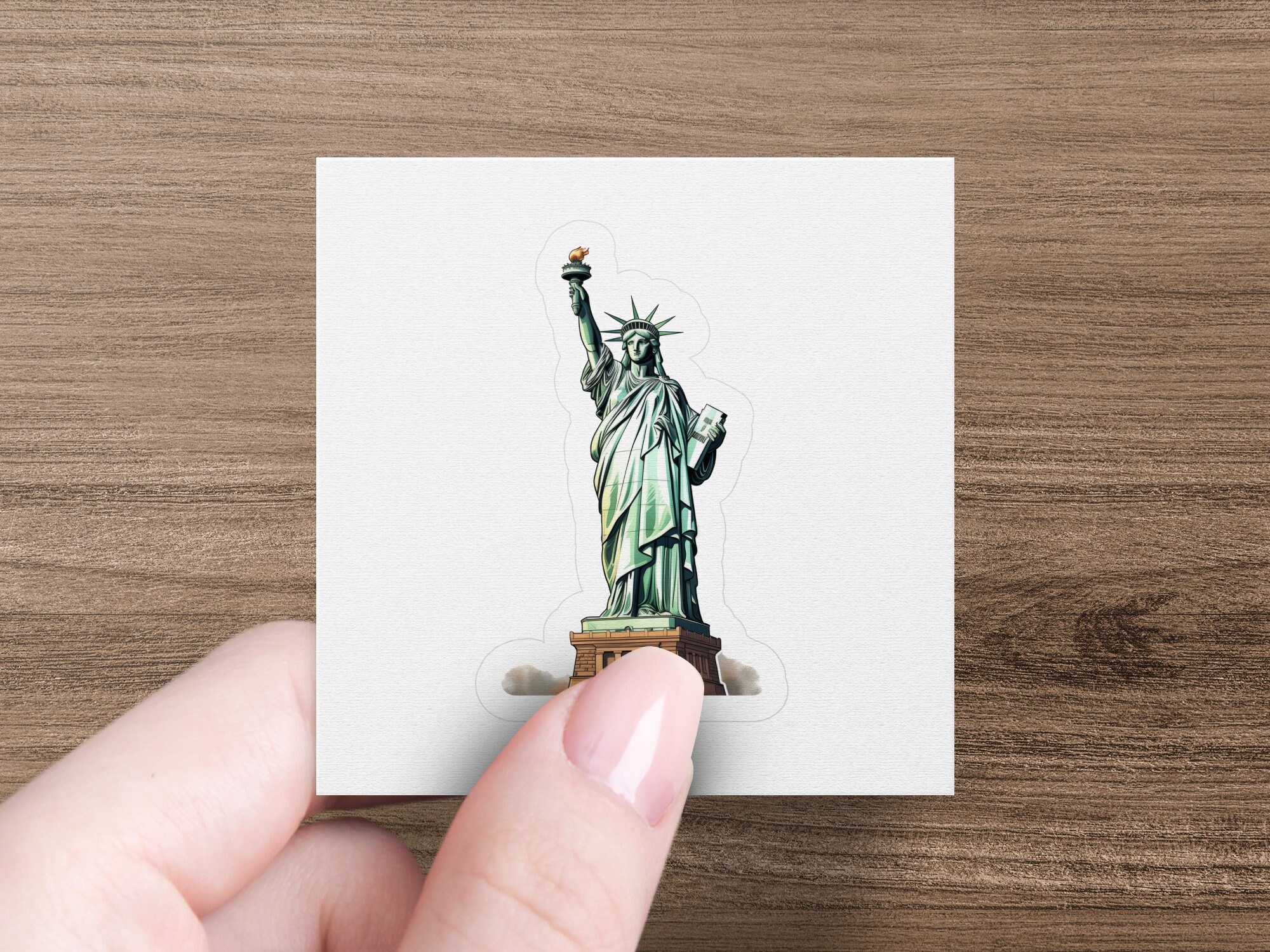 Statue of Liberty Sticker, Travel Decal, Laptop, Car Window Decal ...