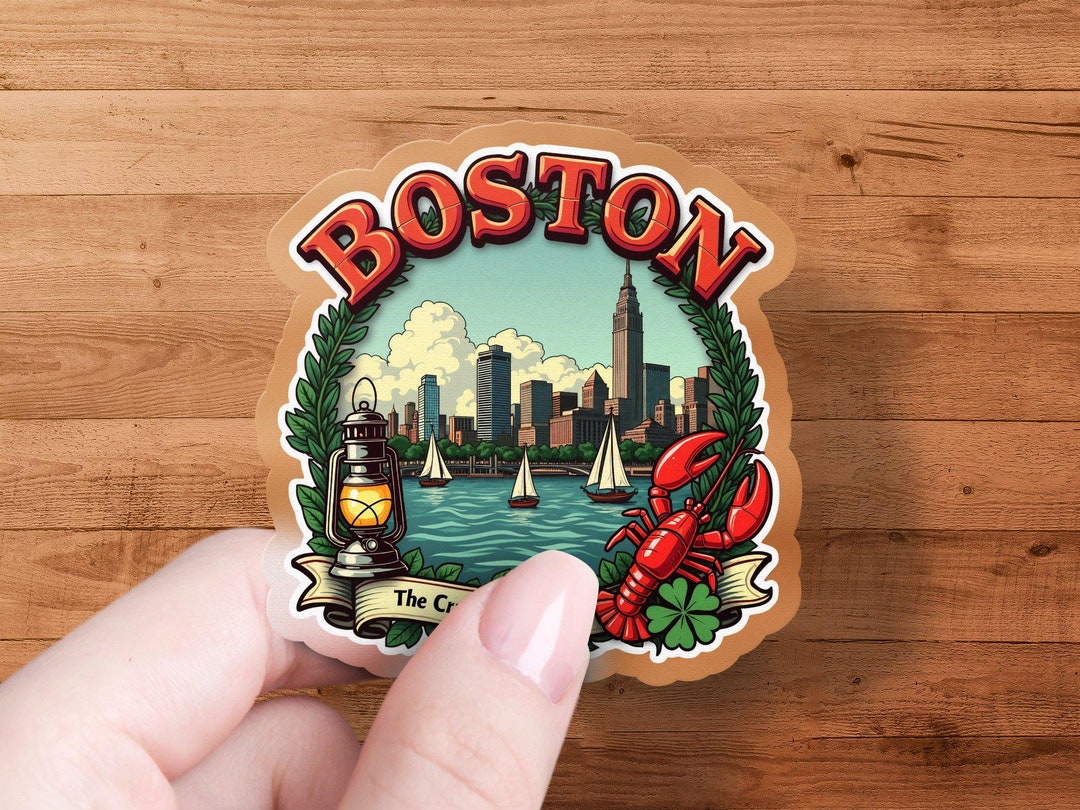 Boston Sticker Pack, Cradle of Liberty Sticker, Boston Cityscape Decal ...