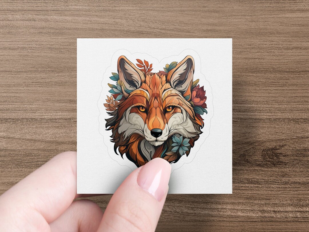 Fox Sticker, Fox Gift, Fox Fan Sticker, Fox Fan Gift, Fox Car Decal ...