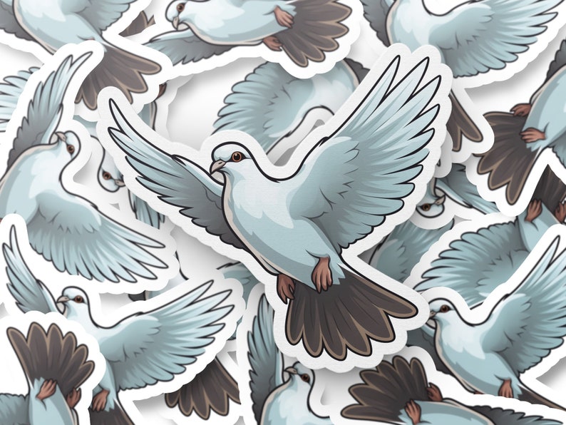 Mourning Dove Sticker, Bird Watcher Decal, Laptop, Car Window Decal ...