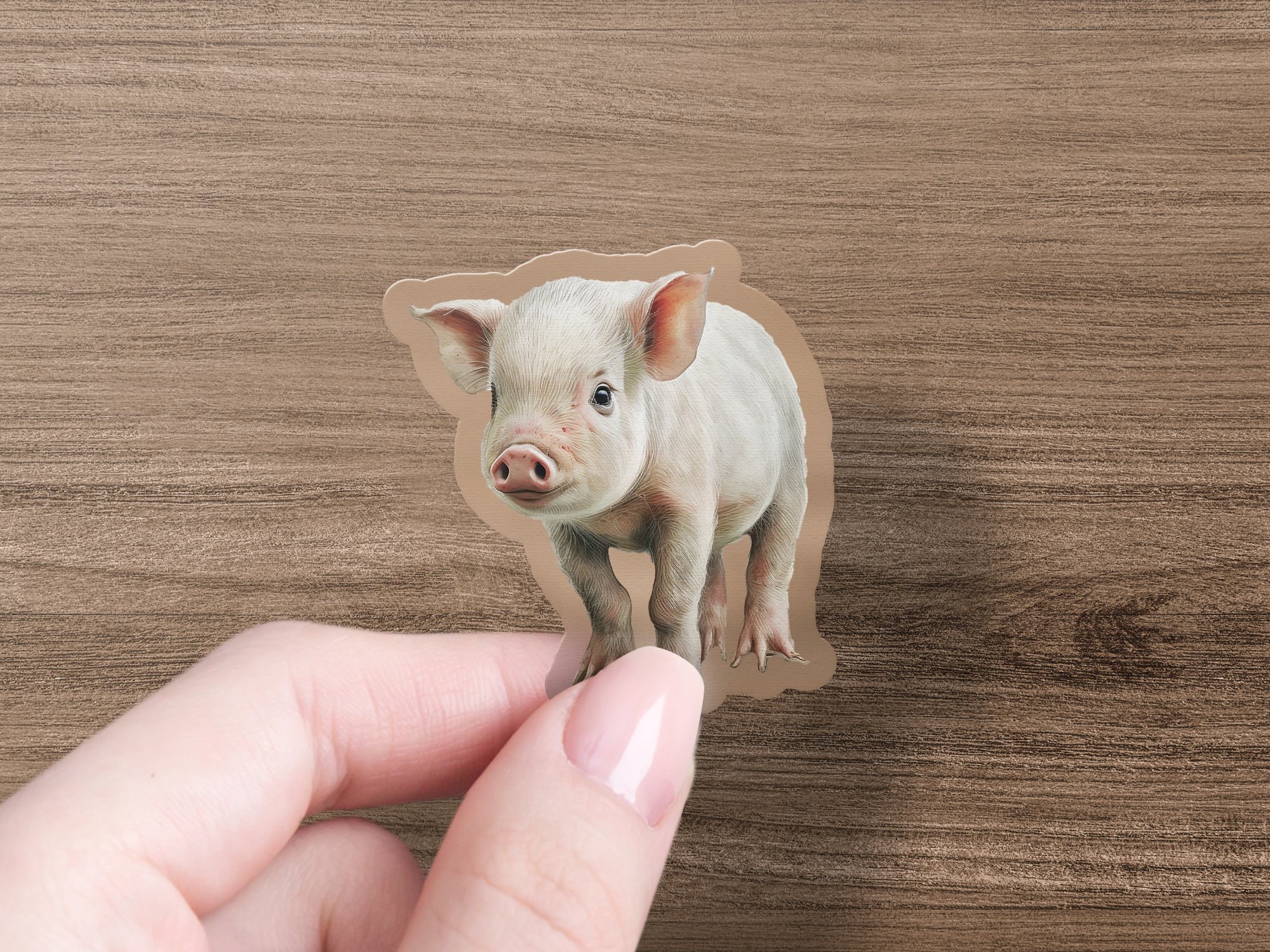 Pig Sticker Pig Vinyl Decal Farm Animal Decal Car Decal - Etsy