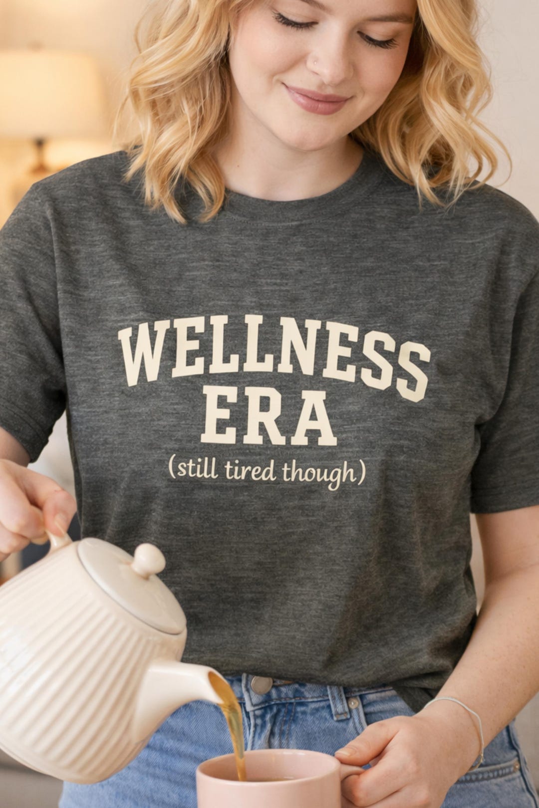 Wellness Era Shirt • Funny Self‑care Tee for Tired Women • Burnout ...