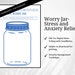 Worry Jar| Stress and Anxiety Relief| Depression Activity|printable ...