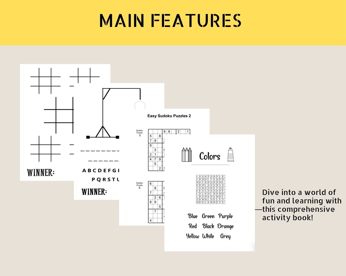 Puzzle Activity Book| Puzzle Brain Teaser| Fun Activity Book| for Kids ...