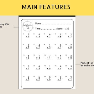 Math Multiplication Workbook With Answers | Printable| PDF| for Kids ...
