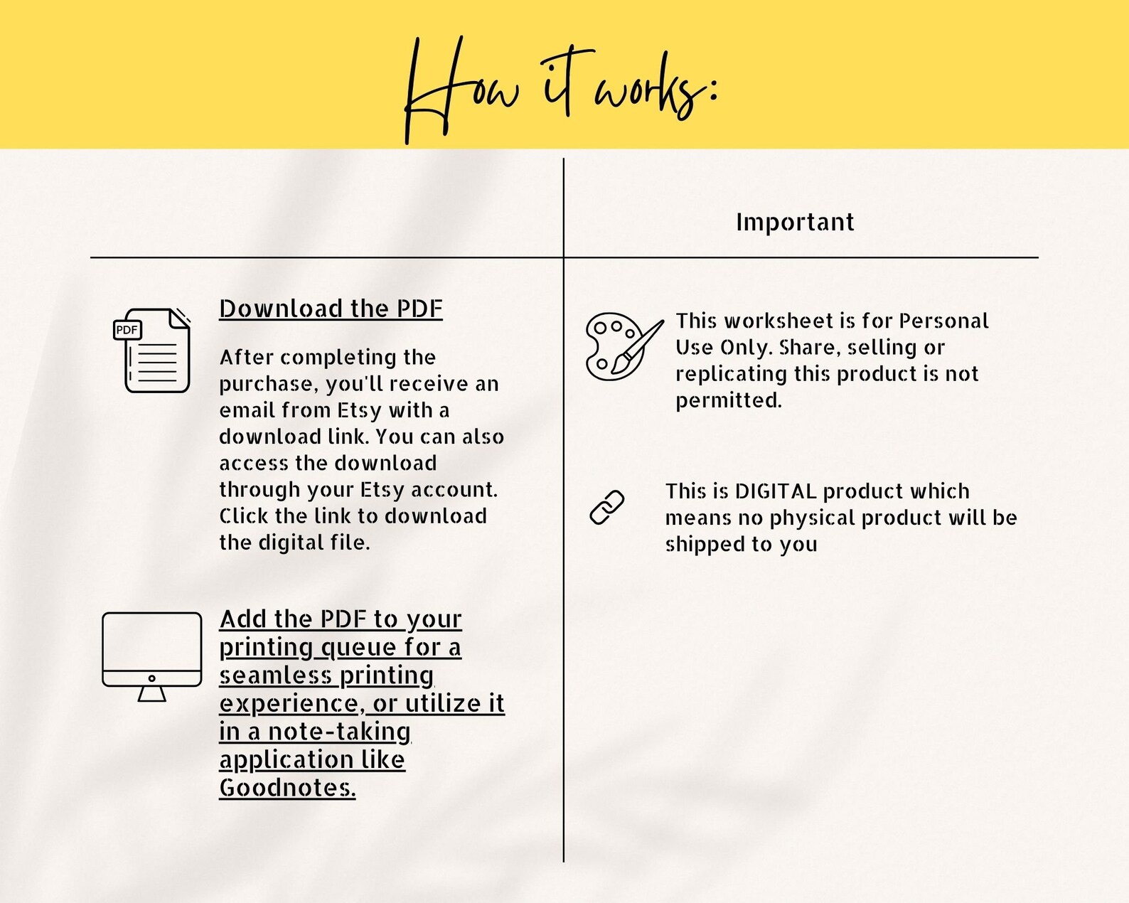 ADHD Self-care Digital Planner Printable Note-taking Anxiety Management ...