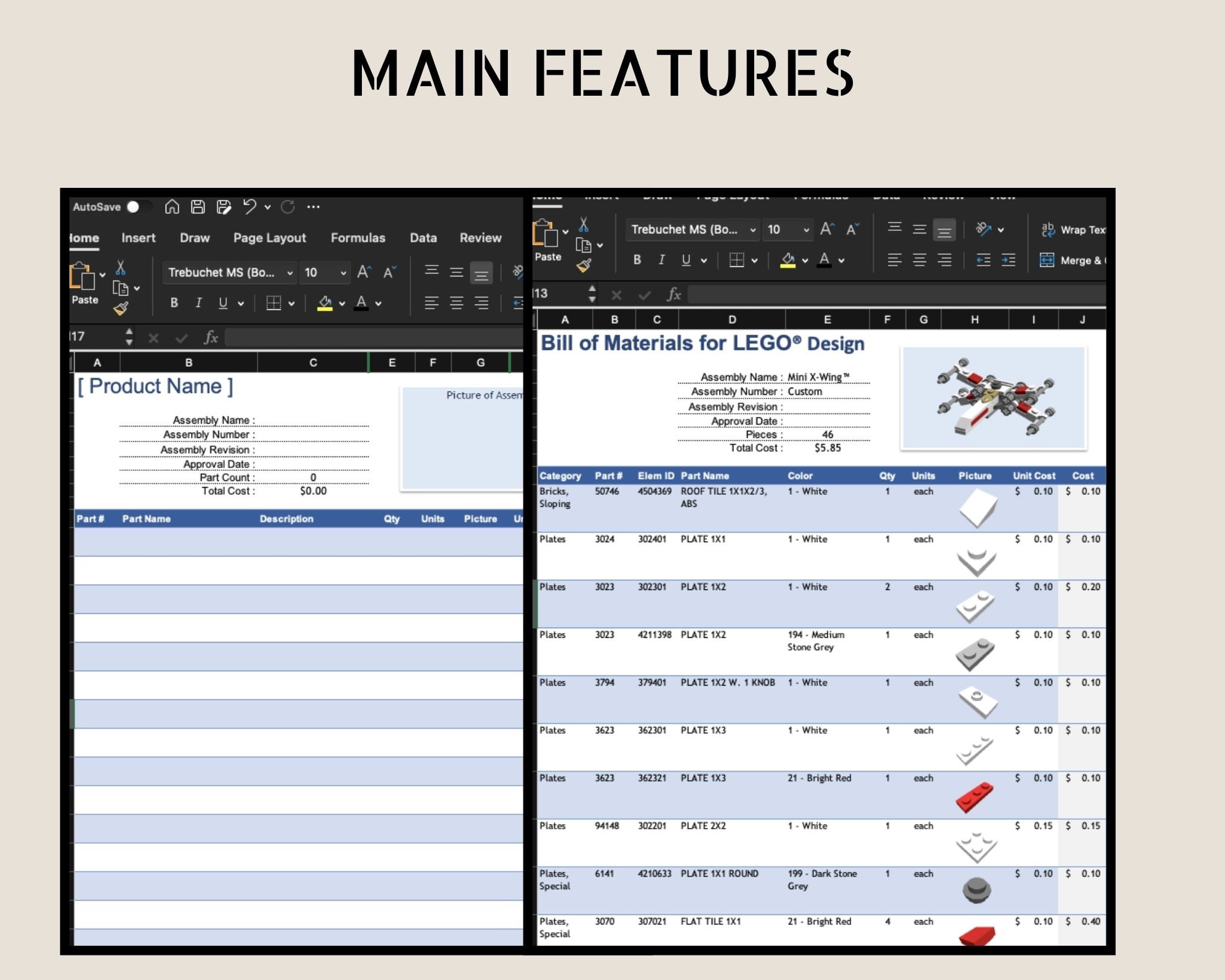 Inventory Tracker Template | Asset Inventory | Bill of Material ...