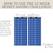 52-week Saving Challenge| Target Saving Challenge| Money Saving Chart ...