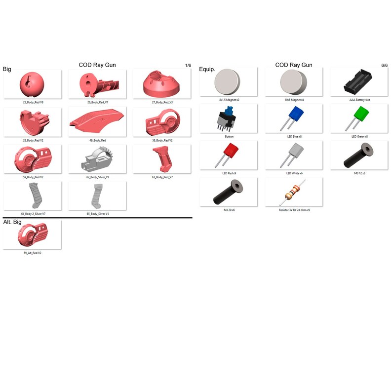 Ray Blaster Printable 3d Model STL CAD Bundle Commercial Use - Etsy