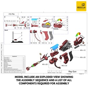 Ray Blaster Modelo 3D imprimible Archivos STL - Etsy México