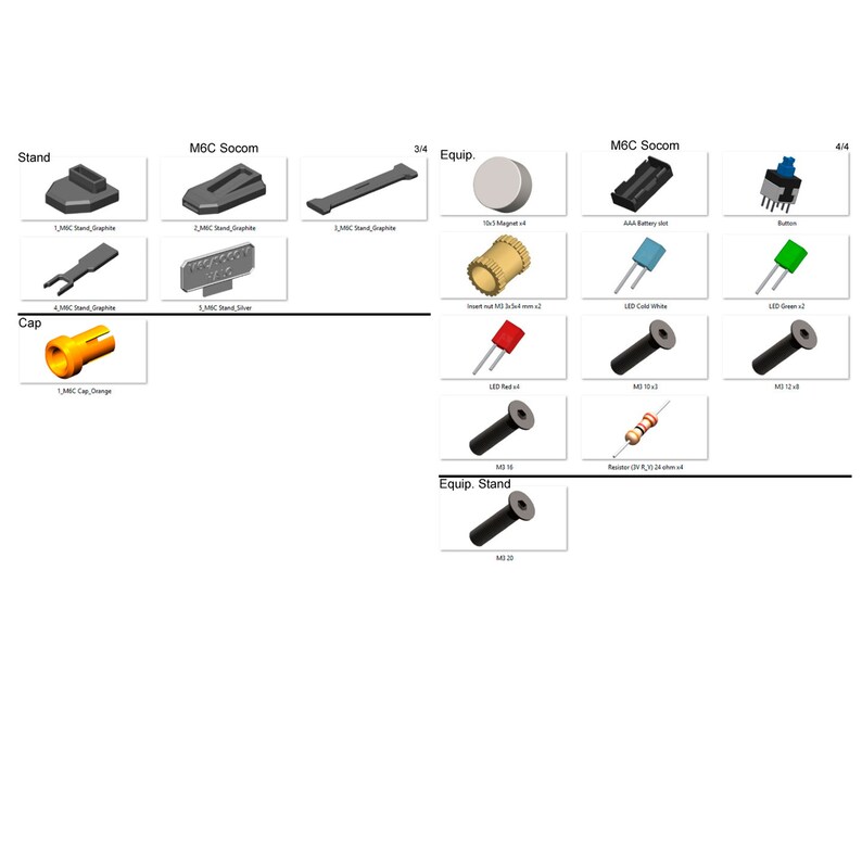 M6C Socom Halo Printable 3d Model Commercial for Workshops and Makers ...