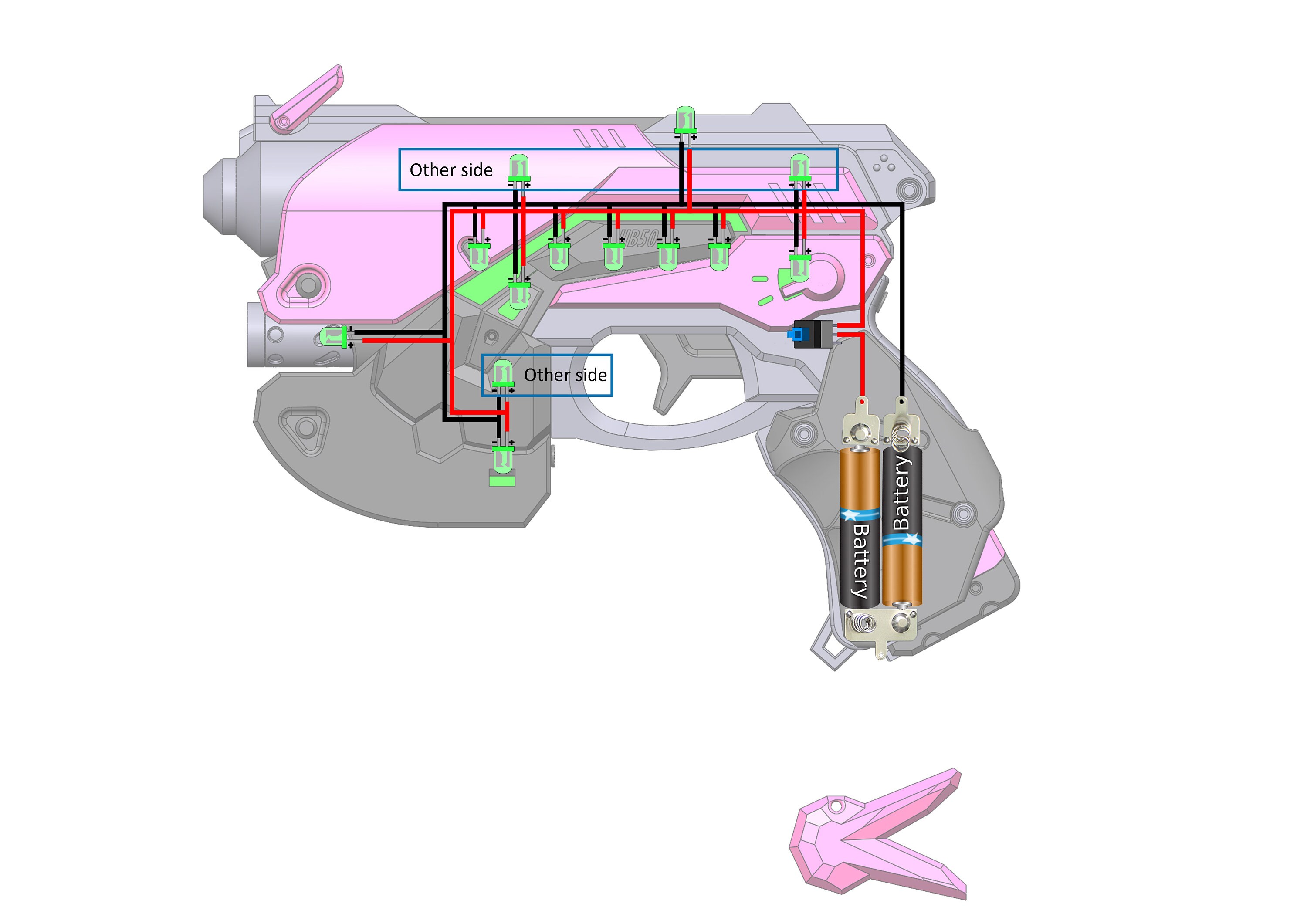 Dva Blaster Original Skin Printable 3d Model STL CAD Bundle Personal ...