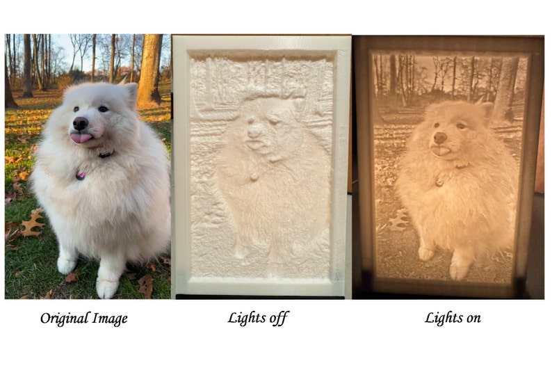 Personalized 3D Lithophanes- Stand and Light Included | Color, Collages ...